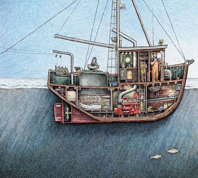 Troller No. 1, 11" x 16" | The Scow