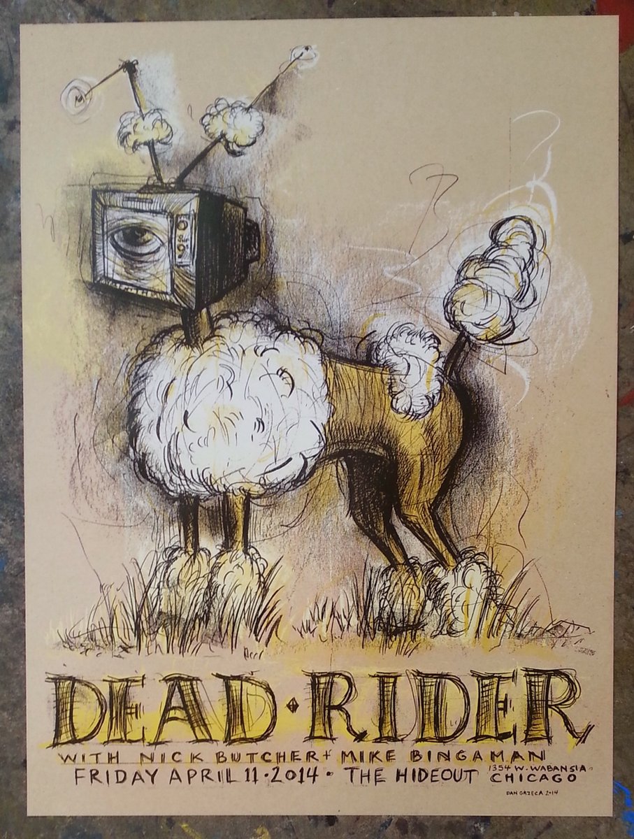 Dead Rider Hideout 2014 | Ground Up Press: Artwork by Dan Grzeca