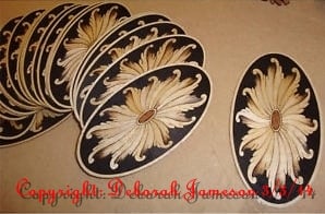 Item No. 229/O. Marquetry Fan Feather Design / The Marquetry Inlay ...