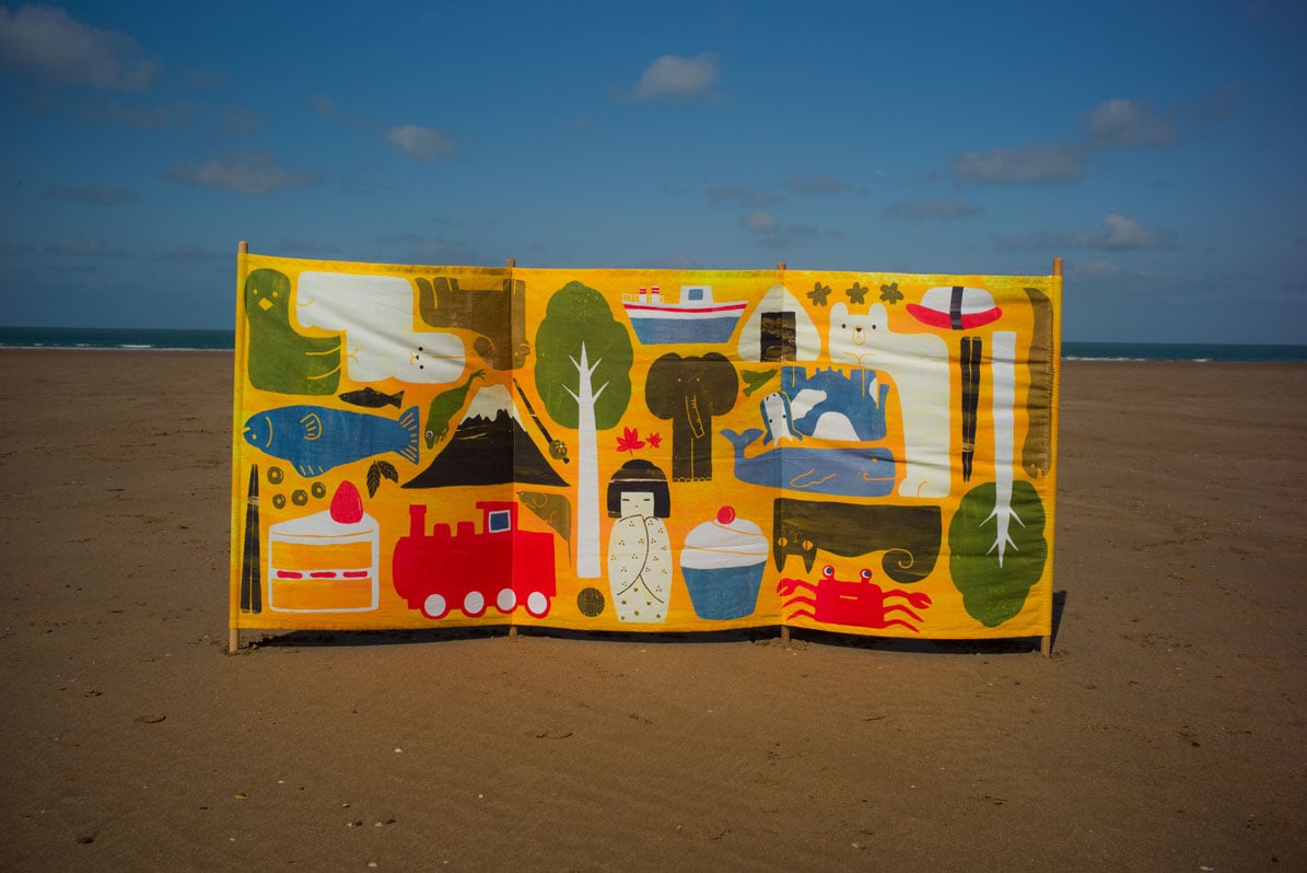 Beach windbreak: 'Bento Box' by Hanako Clulow | Everything is illustrated