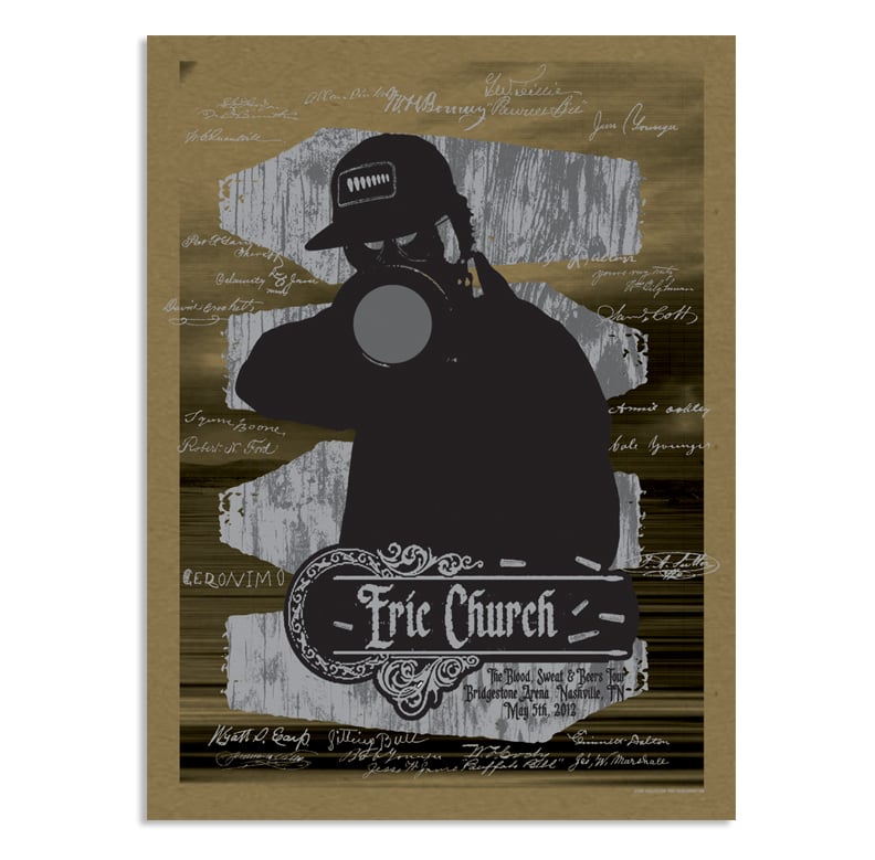 Eric Church Nashville Poster | TheSilentP