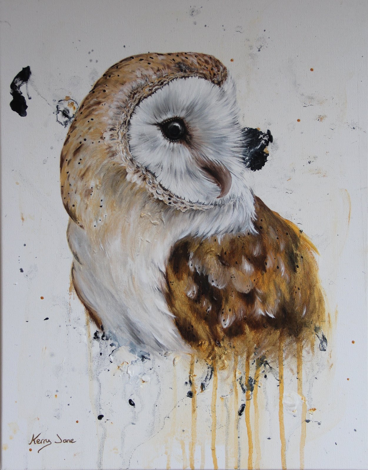 Kerry Jane Art — "Barn Owl" Open edition print
