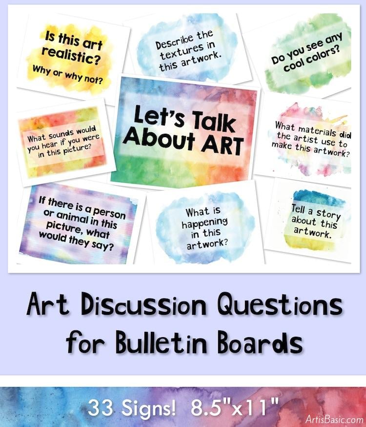 Art Discussion Poster Signs / Art is Basic