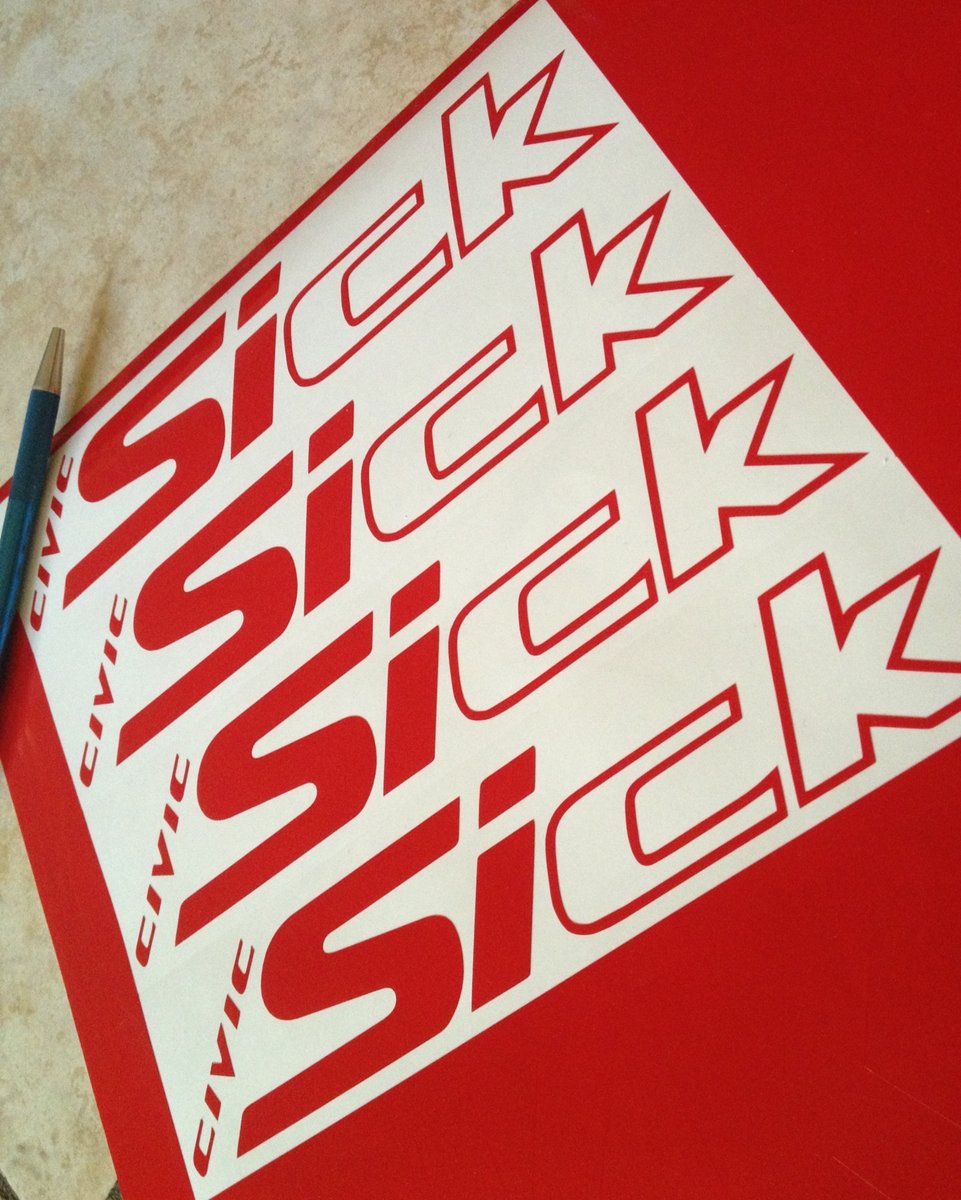 All Series Decals — Civic SIck