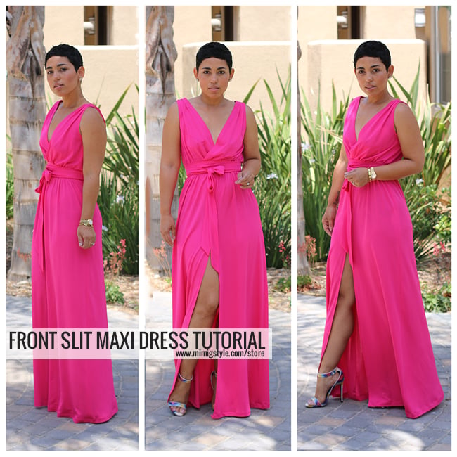DIY FRONT SLIT DRESS VIDEO TUTORAIL | Mimi G Style