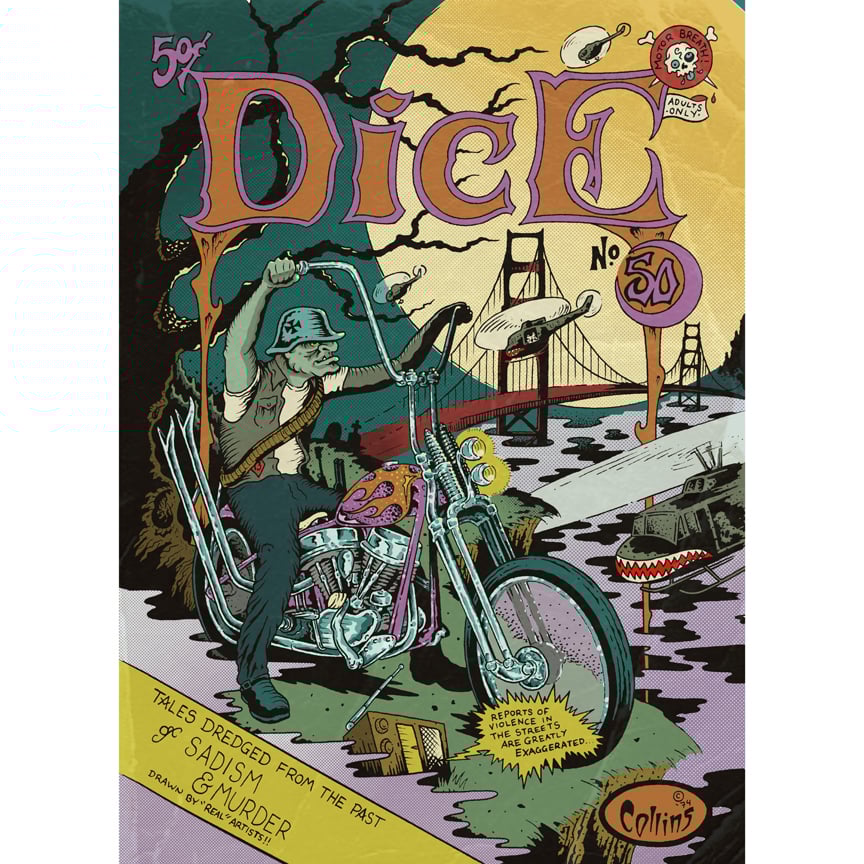 Dice Magazine X Dan Collins Poster / Blackbird Ranch