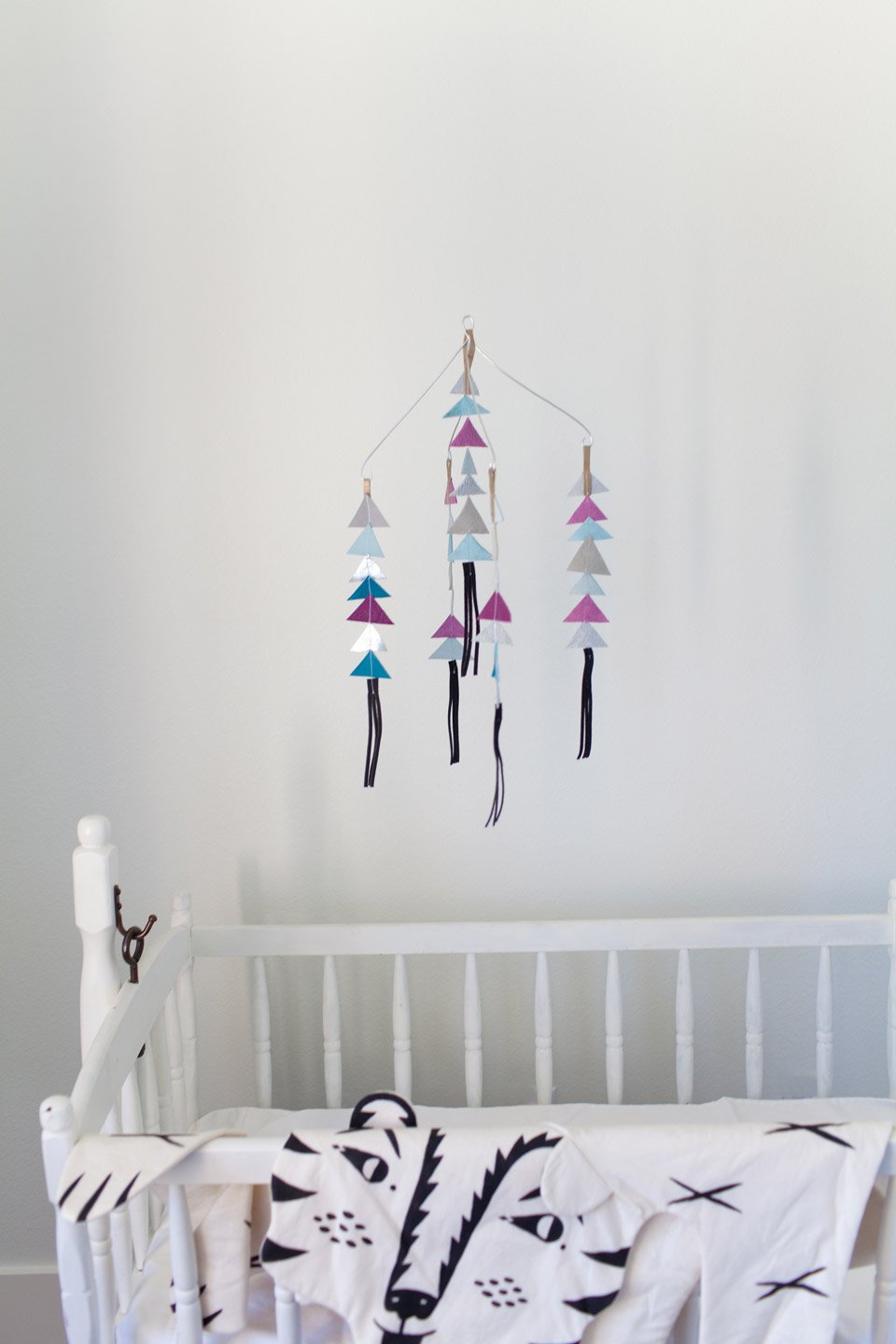 The Leather Triangle Mobile in Francis **NEW COLORS! / The Alison Show