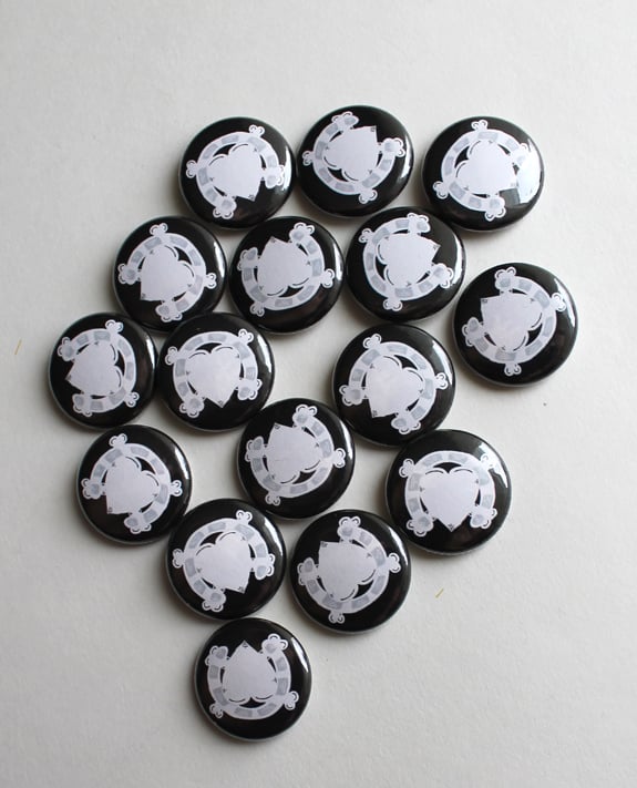 100 Custom 1 Inch Pins / Bayleaf Buttons