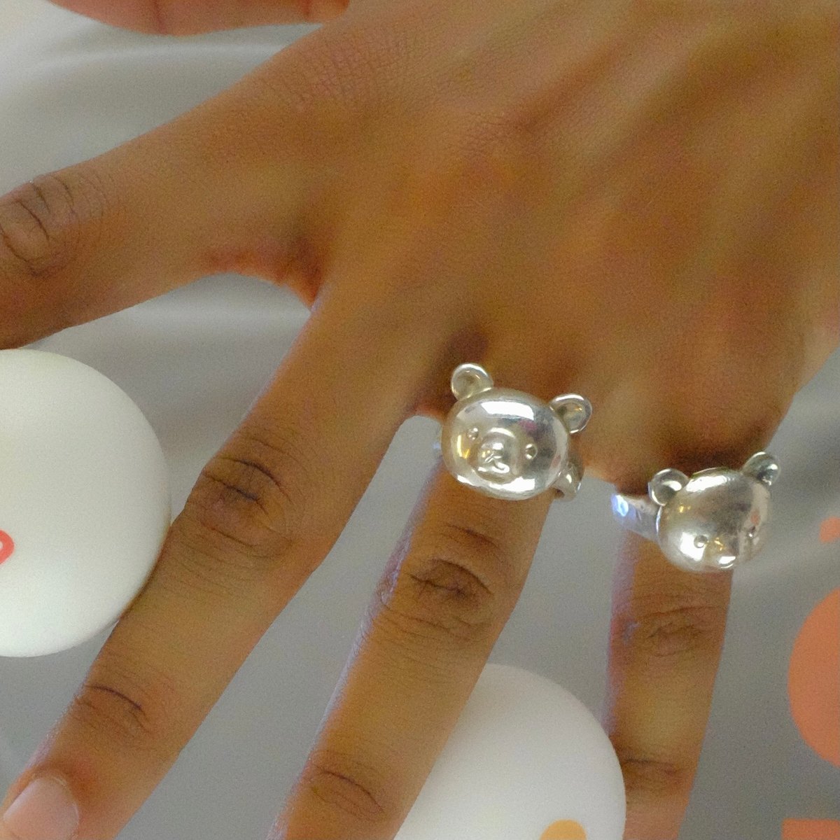 mister bearbear ring | superOrange
