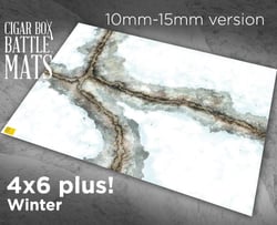 Winter Gaming Battle Mat with Roads -- 4'x6' plus -- #106 | Cigar Box ...