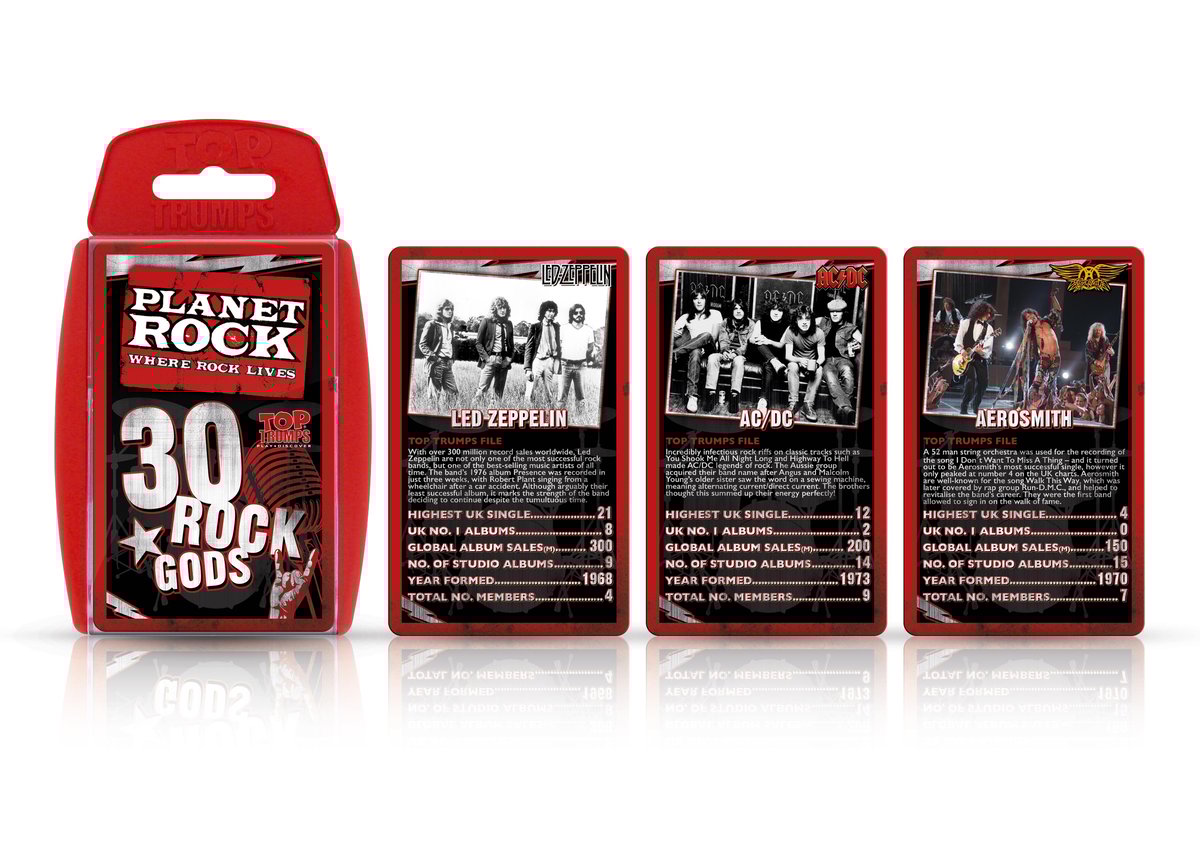 Top Trumps - "Rock Gods" - Pre-sale £5 (free P&P) | Rock Trumps