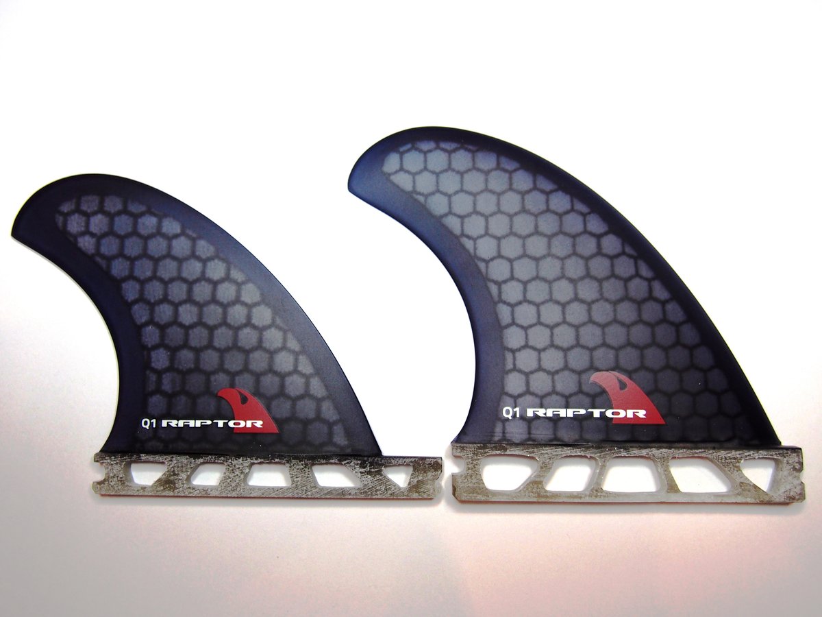 Q1 Quad Set - Black / Raptor Fins