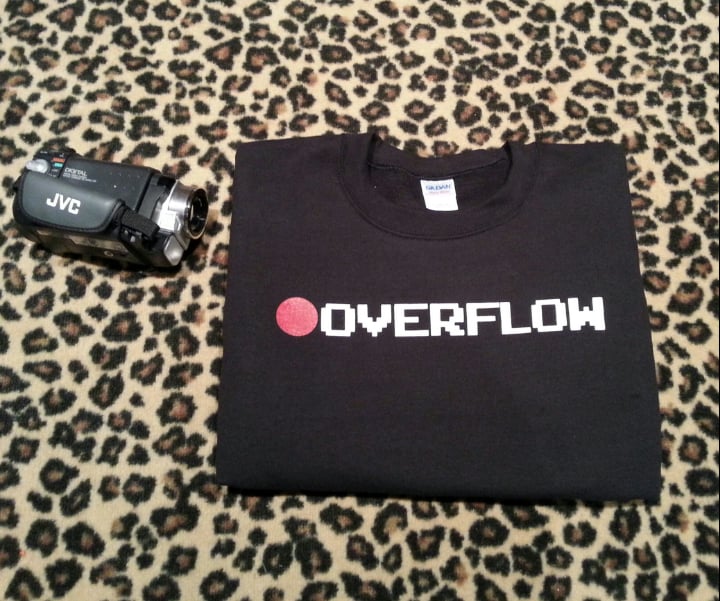overflow — overflow "record" (T Shirt or Swaetshirt)