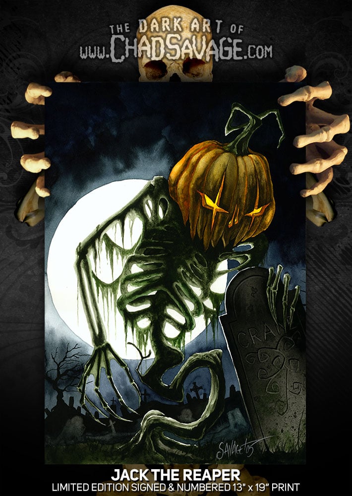 "Jack the Reaper" Limited Edition Print | The Dark Art of Chad Savage