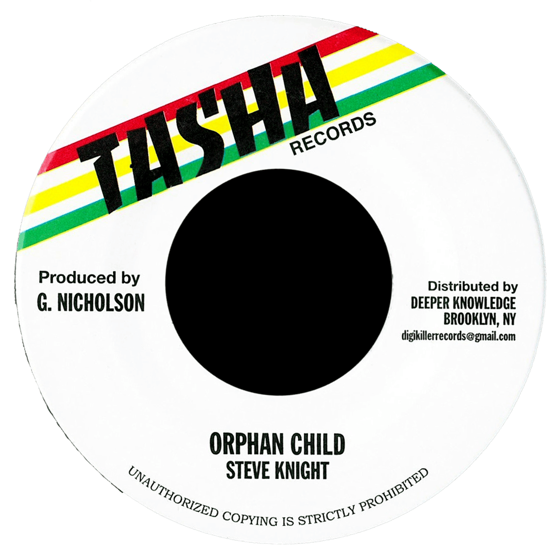 Steve Knight - Orphan Child 7" (Tasha) | DKR