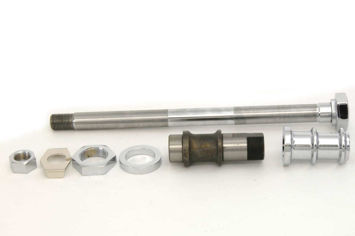 Replica 1936-1957 Harley Davidson EL UL Chrome Rear Axle Kit Hex Type ...