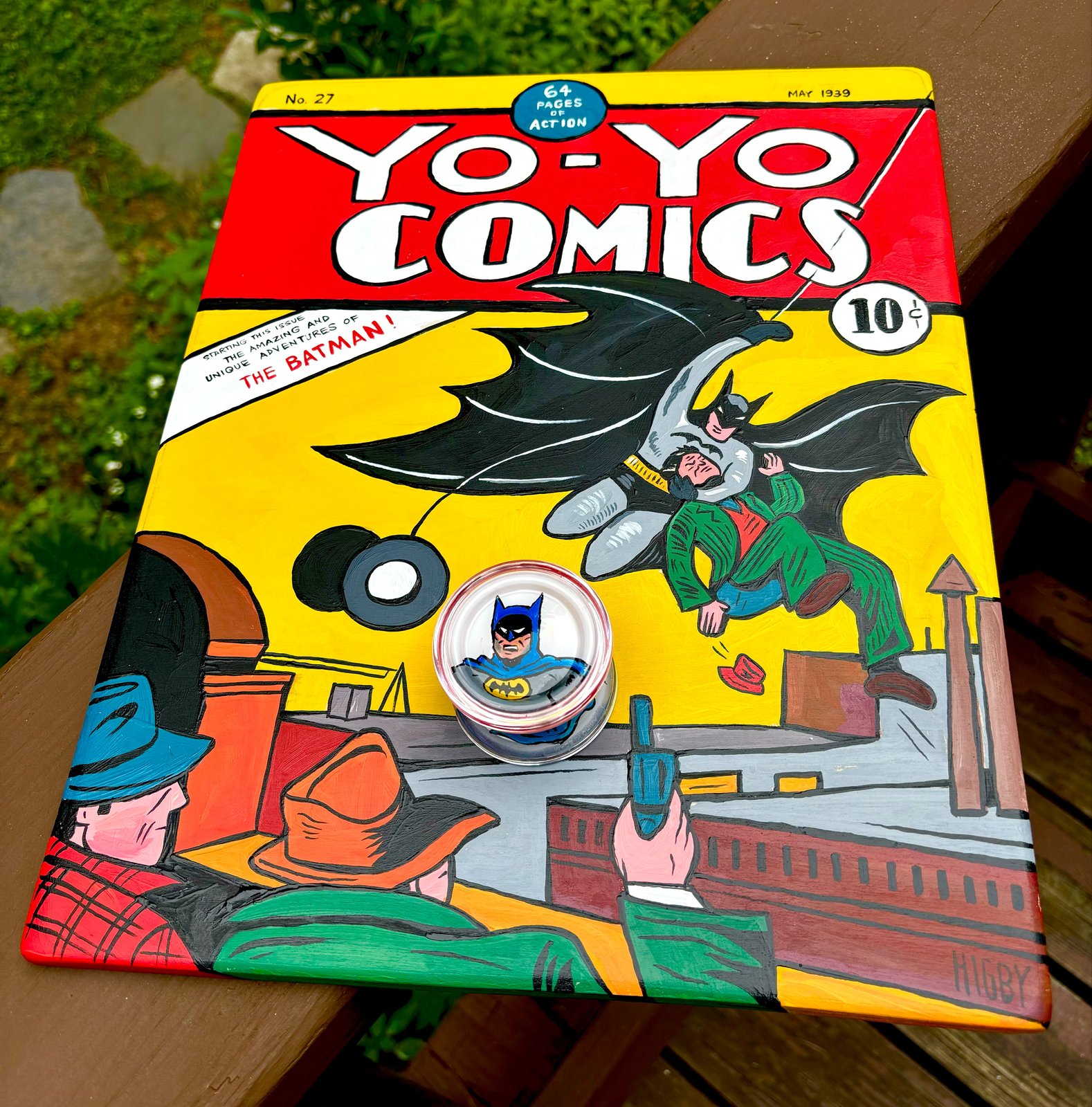 Batman Yo-Yo Comics Painting and Freehand One Yo-Yo / BigYoYoArt