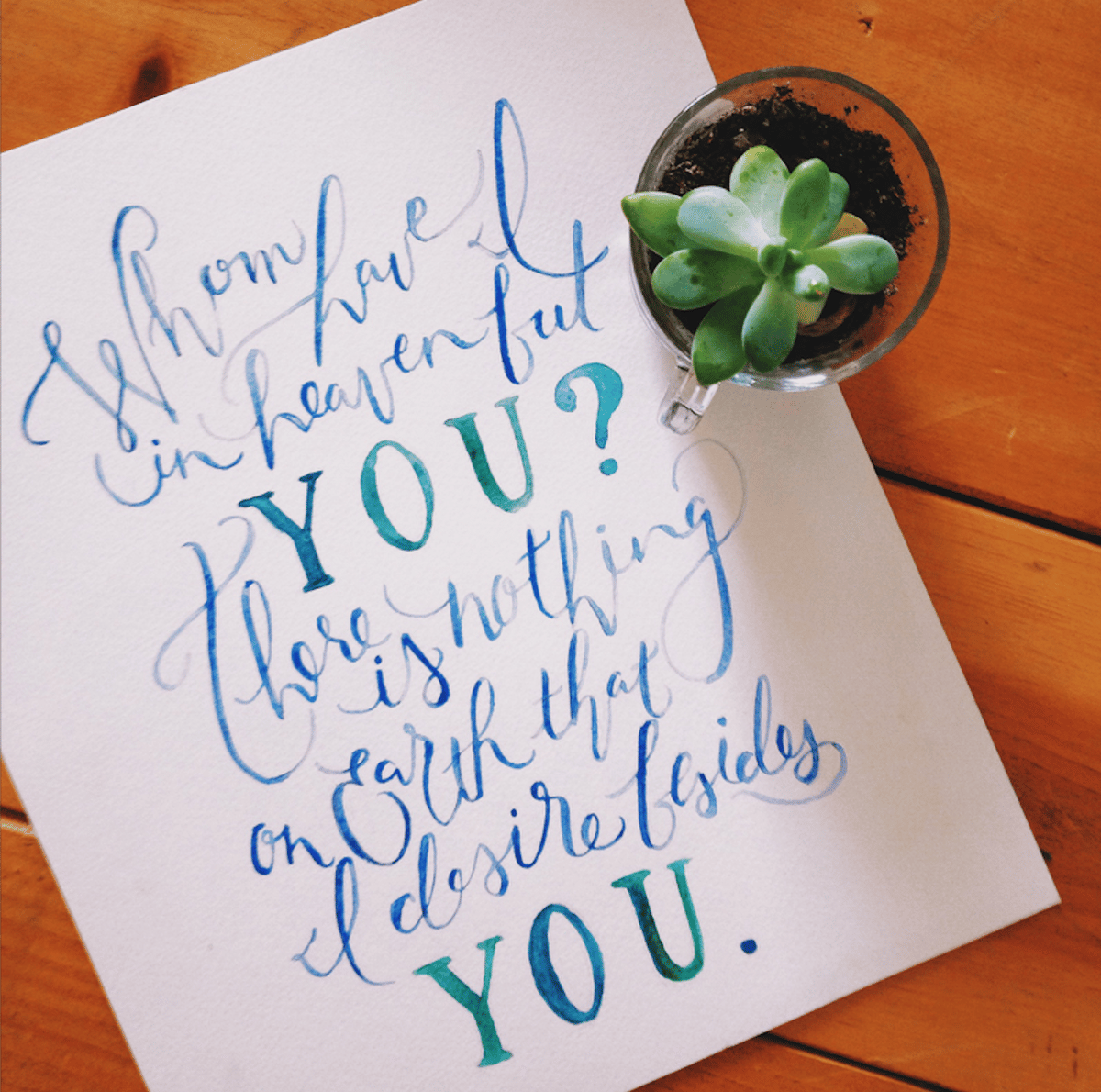 Scripture Theme Verse / One Desire Ministries