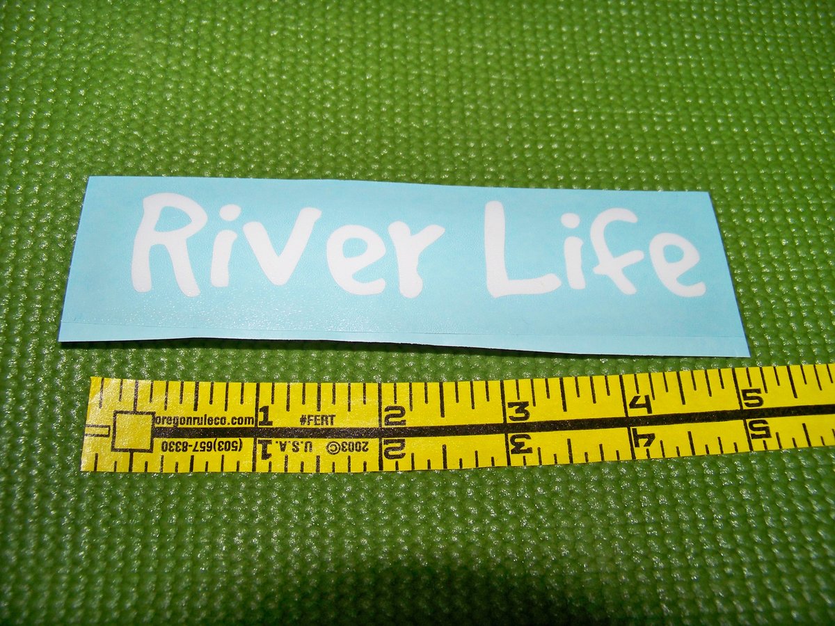 "River Life" Decal / Blue Skies Outdoor
