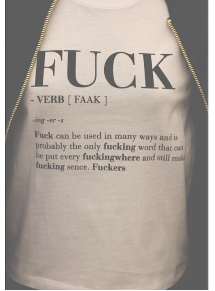 F#ck definition tee shirt / Memstahs