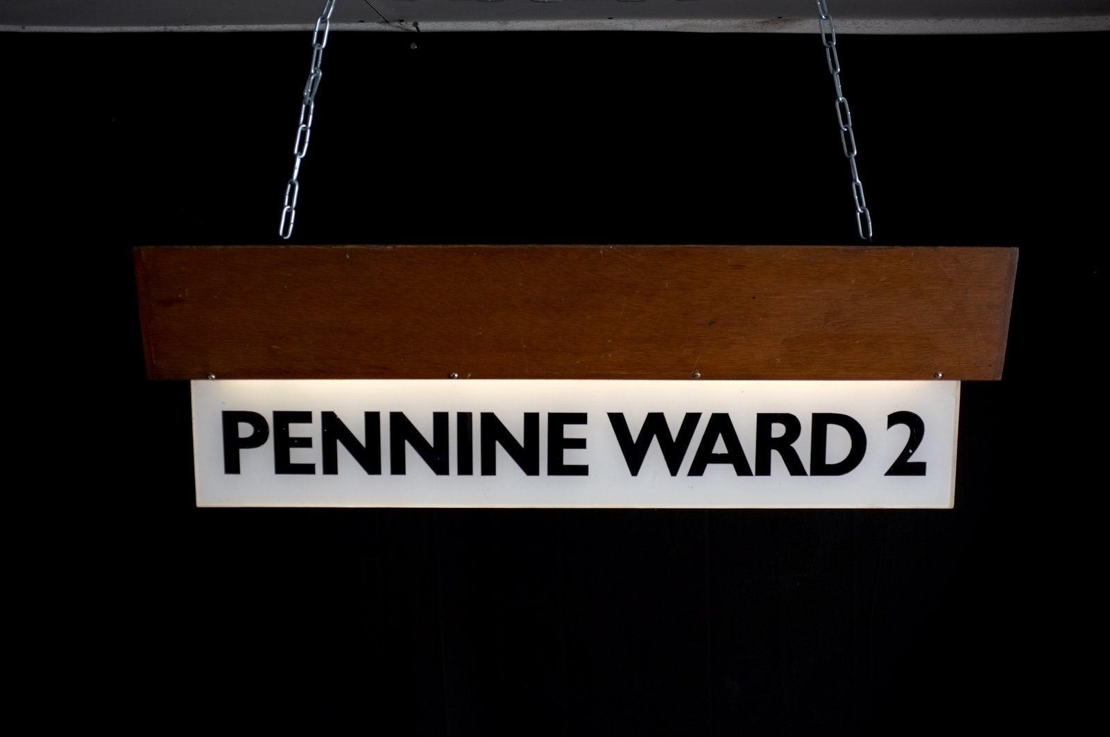 Mid-Century Vintage Hospital Ward Sign Light. / Utilate