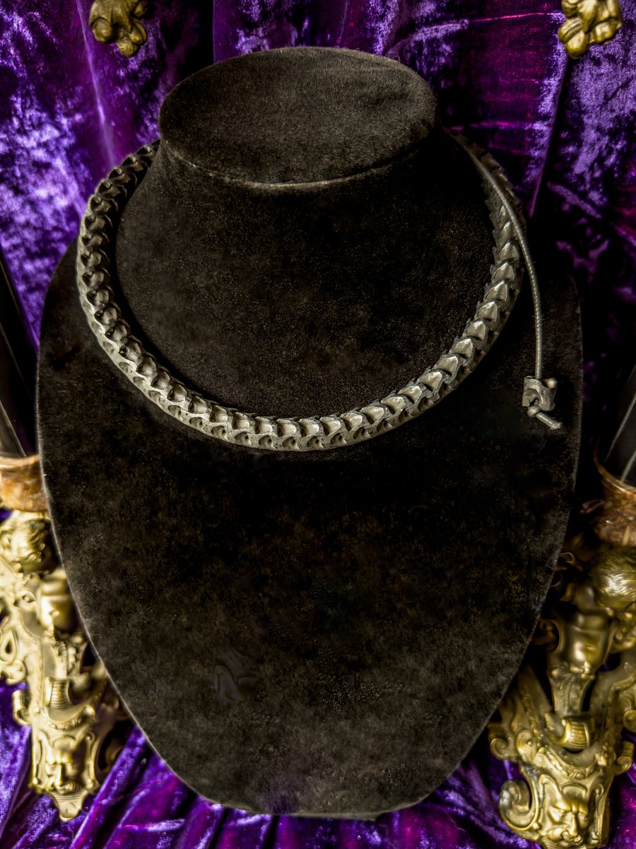 Black Serpentine Snake Vertebrae - Bone Choker | Madame Macabre’s House ...