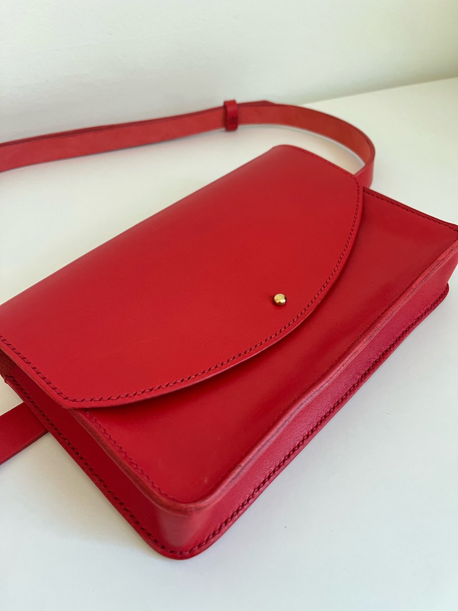 Toro Designs Leather — Candy Apple Red Crossbody
