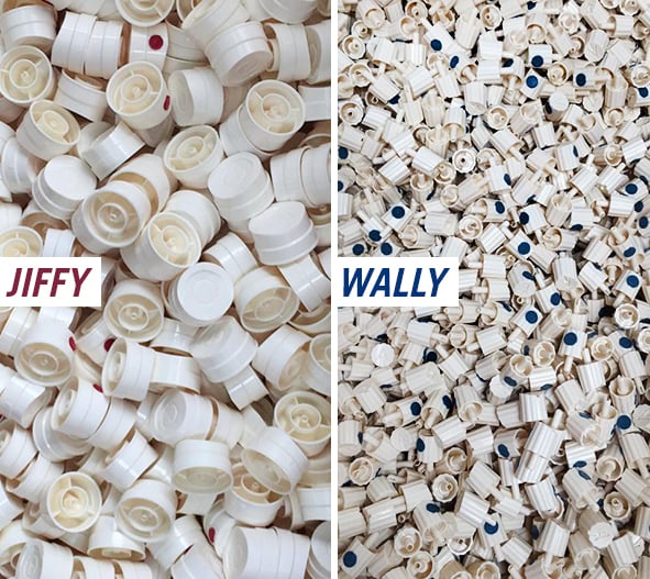 CMC Jiffy and Wally; Vintage Spray Heads / Cap Matches Color