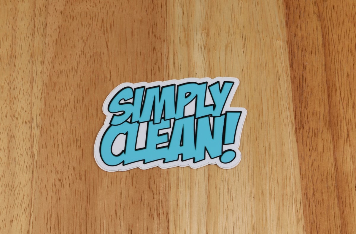 Simply Clean Comic Sticker | Simply Clean