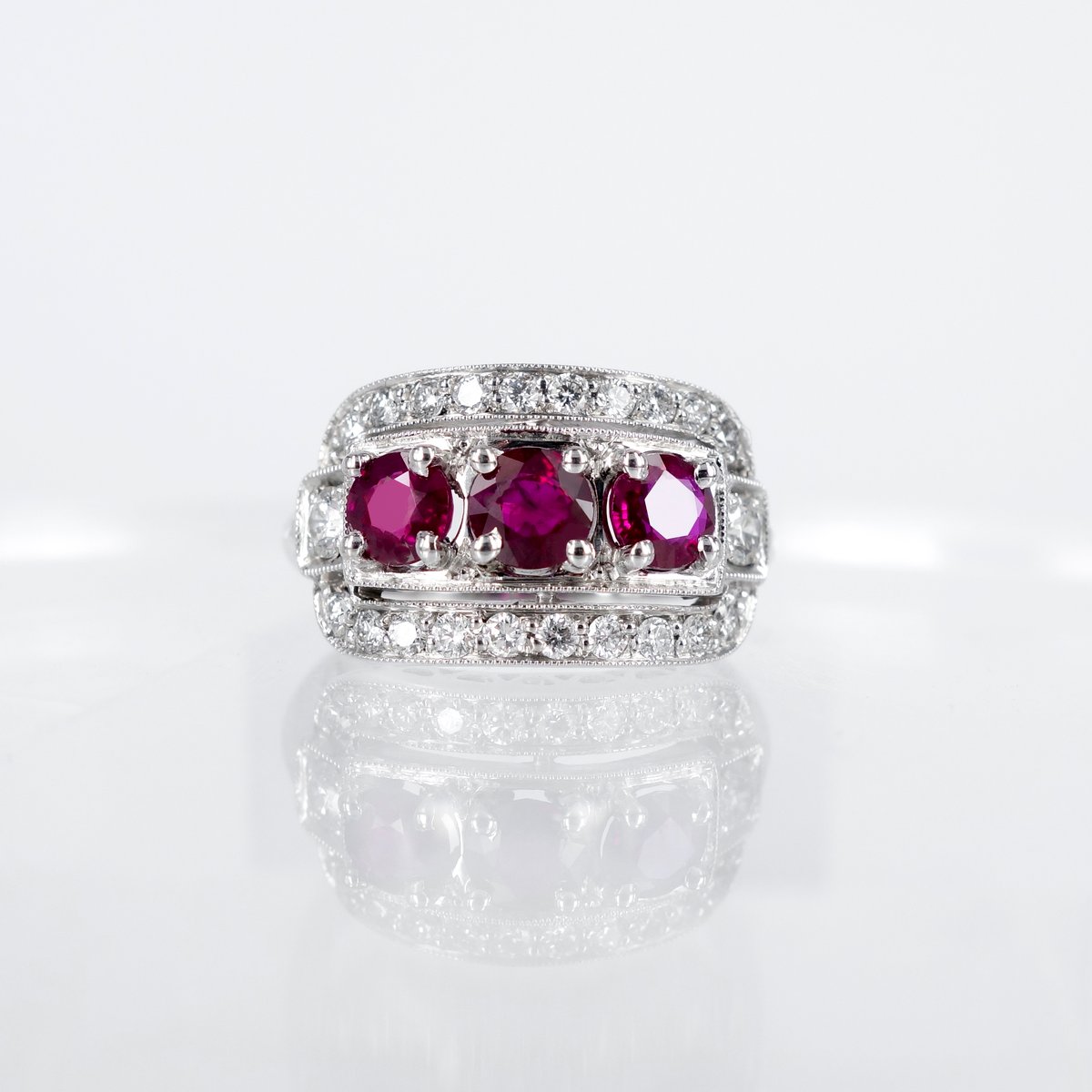 Art Deco design Ruby ring / Pilkington Jewellers