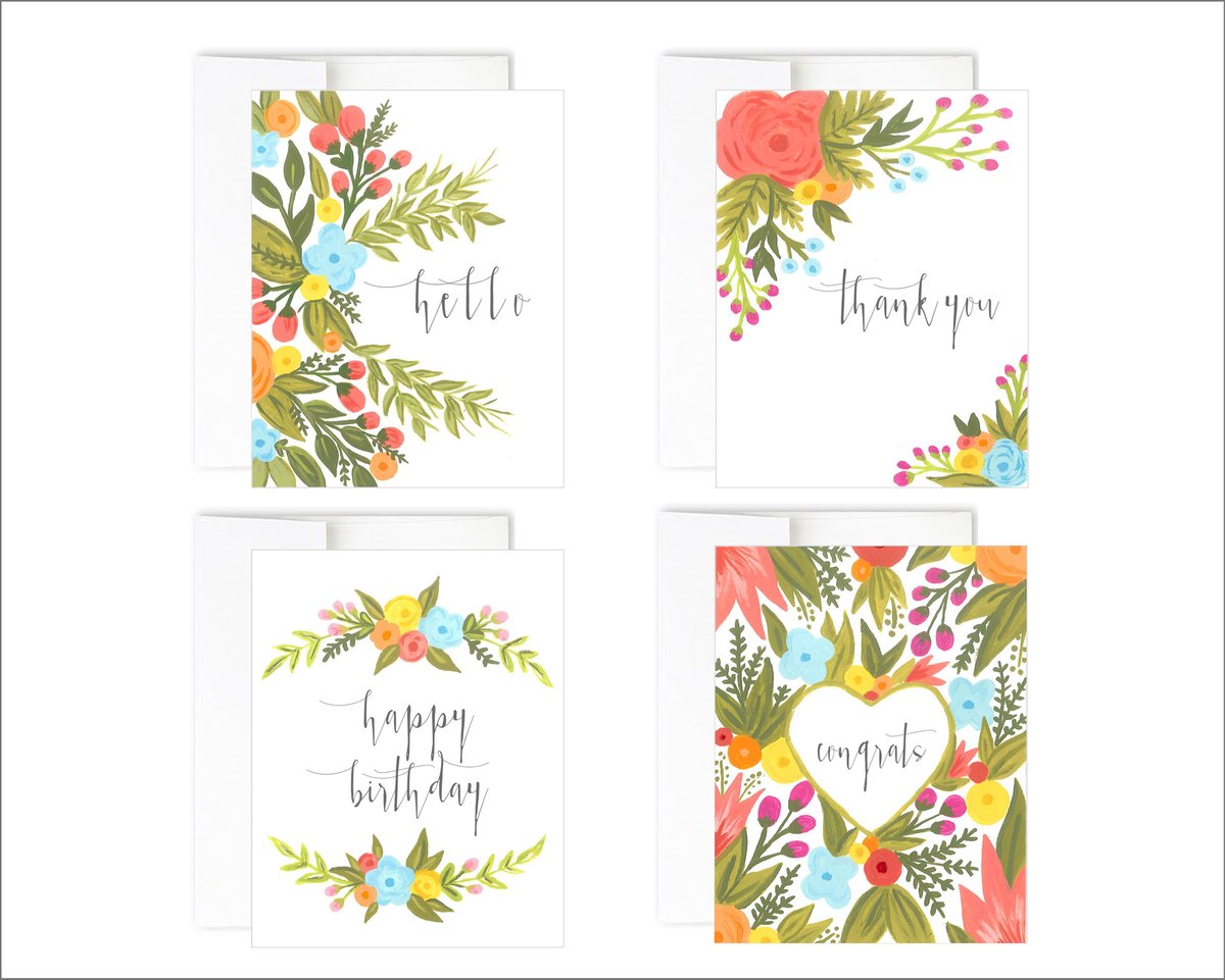 JUNE CARD SET / Blooming Mail