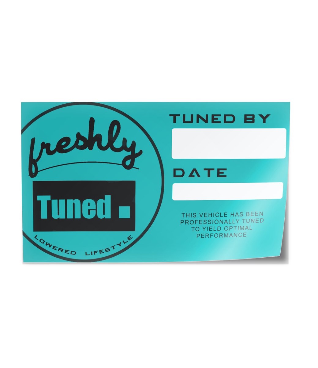 Tuned By stickers | Freshly Tuned
