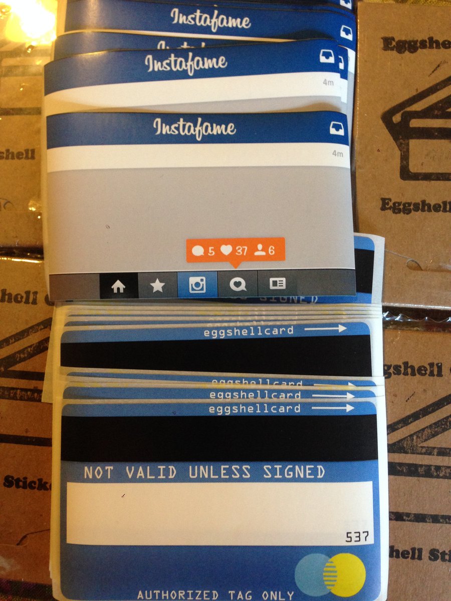 instaFame & eggshell card Mix Pack / The Manahatta Project
