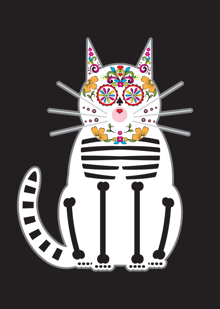 Day of the Dead Cats Collection | marcartshop