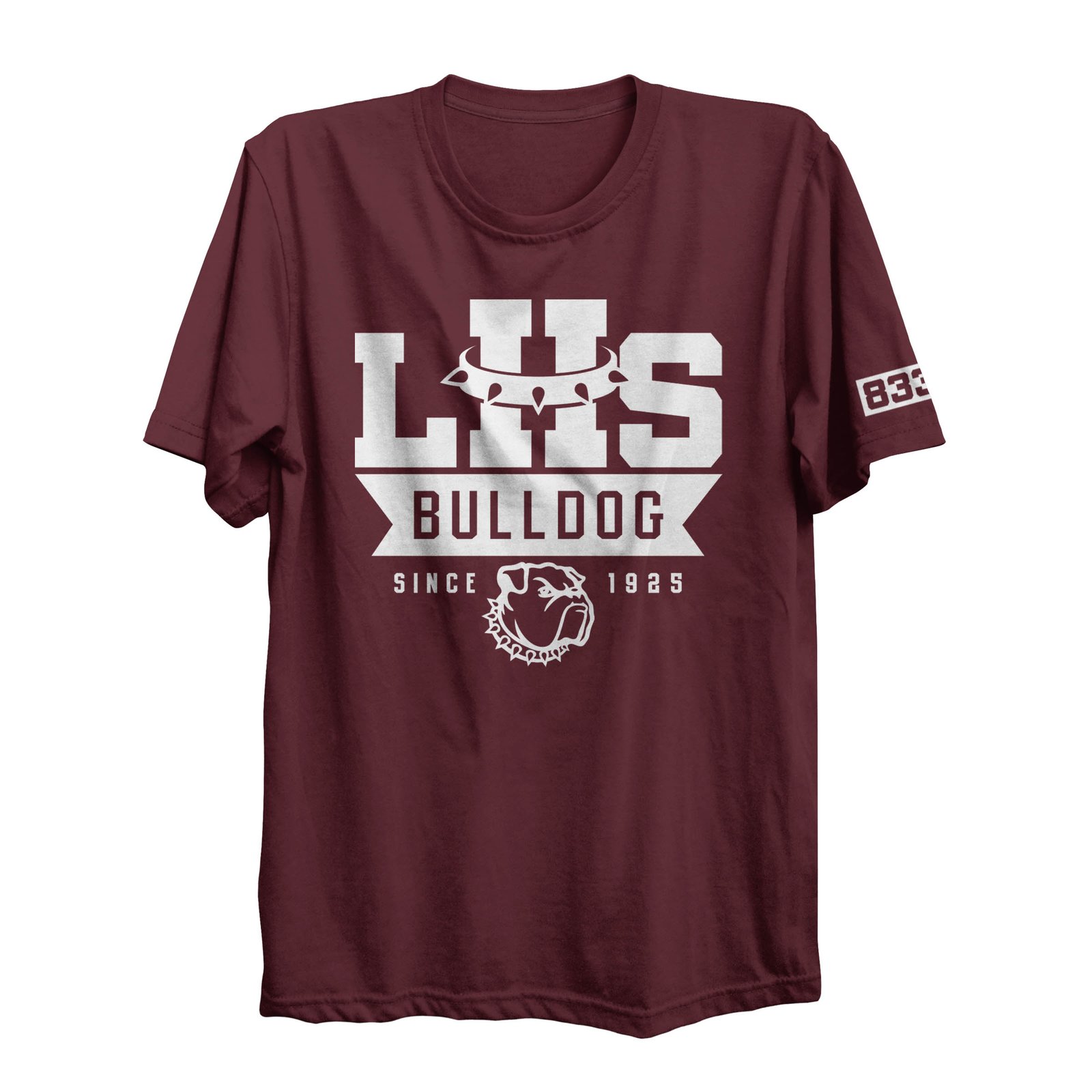 LHS SINCE 1925 T-SHIRT (MAROON) | LHS BULLDOG SHOP