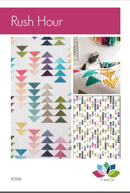 V and Co — Rush Hour flying geese Quilt Pattern PDF