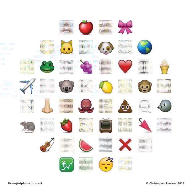 Chris Shop — Emoji Alphabet Project print