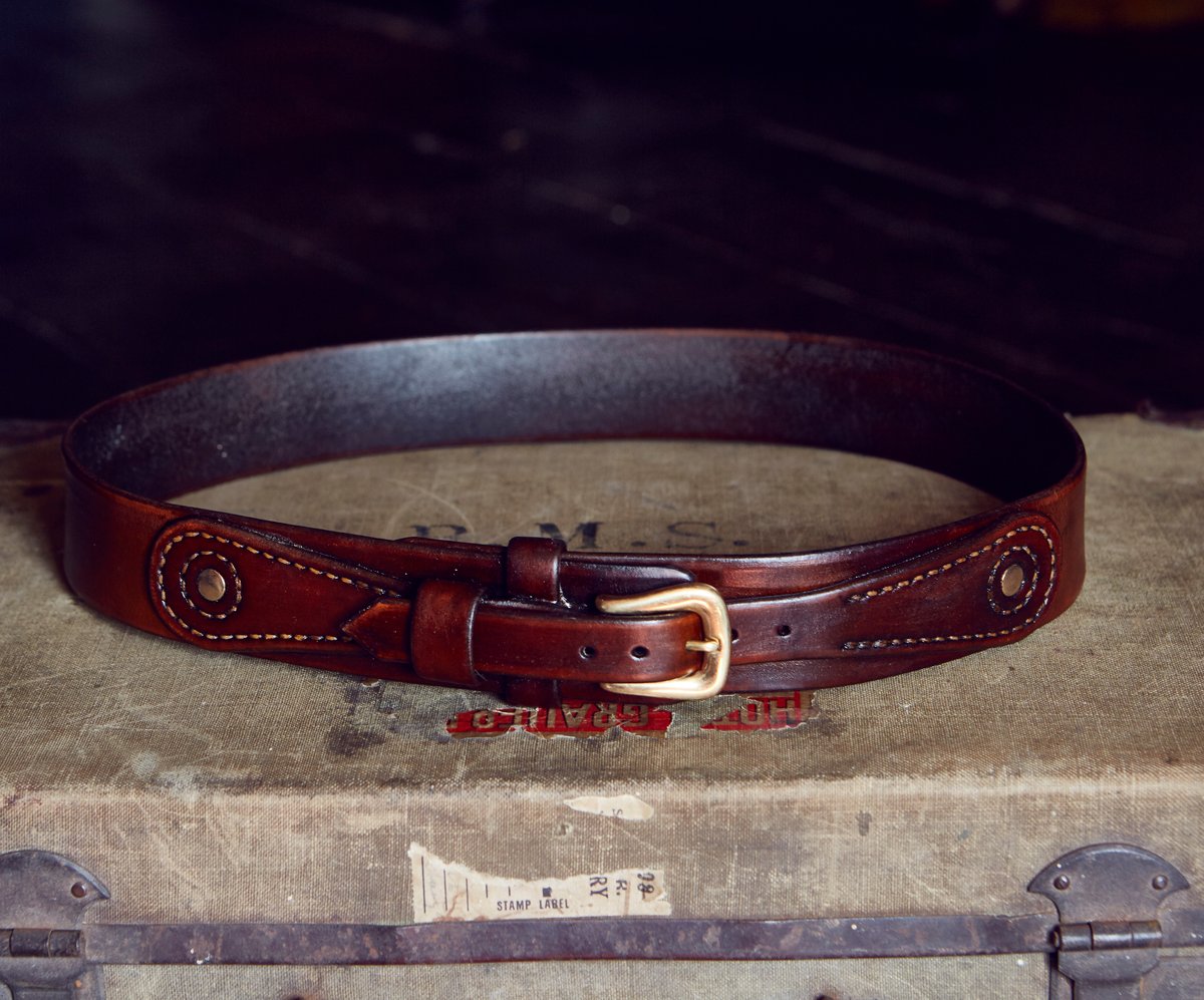 'Eyed' Ranger Belt | Hawkmoth Leather Co - Handmade artisan luxury ...