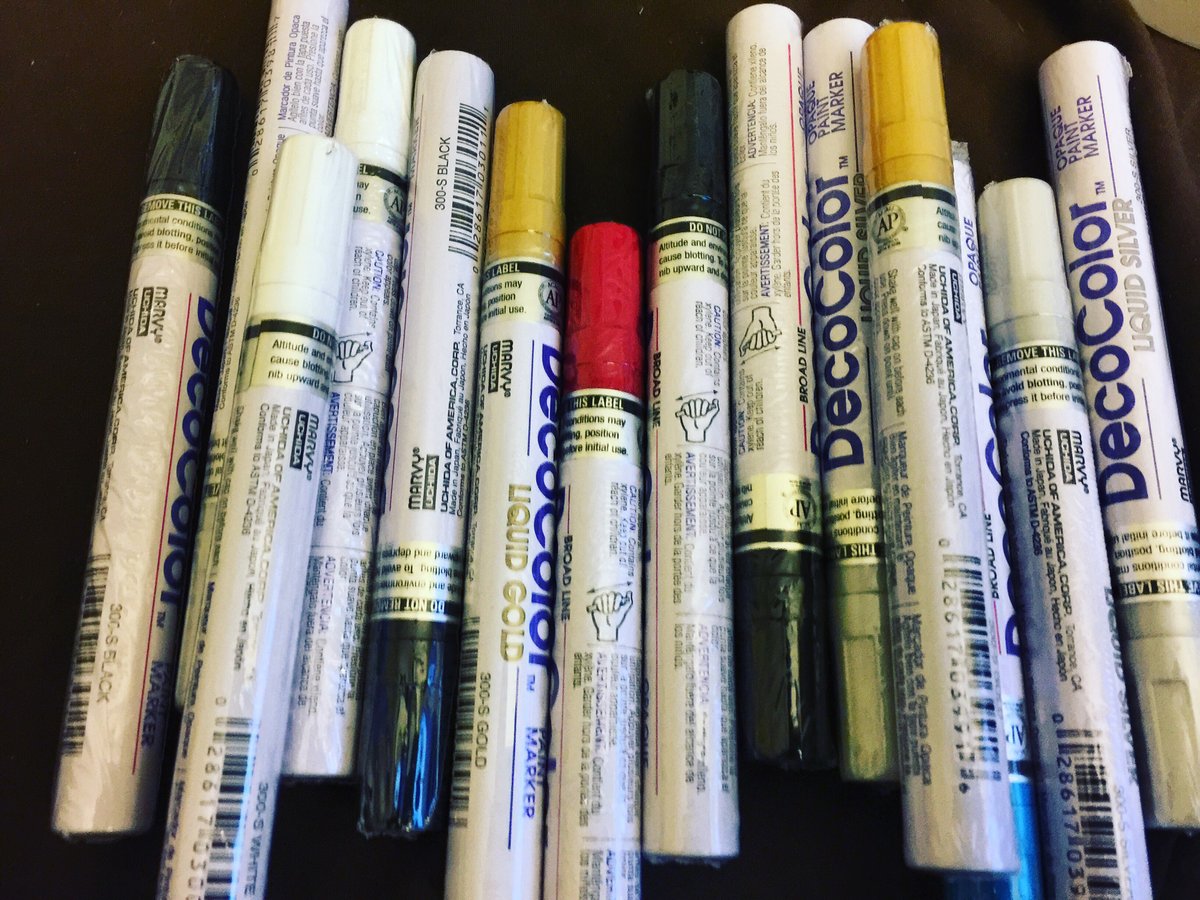Deco oil paint markers / The Manahatta Project