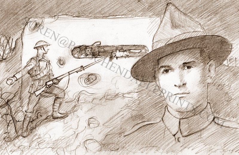 Samuel Frickleton VC NEW ZEALAND | Passchendaeleprints.com