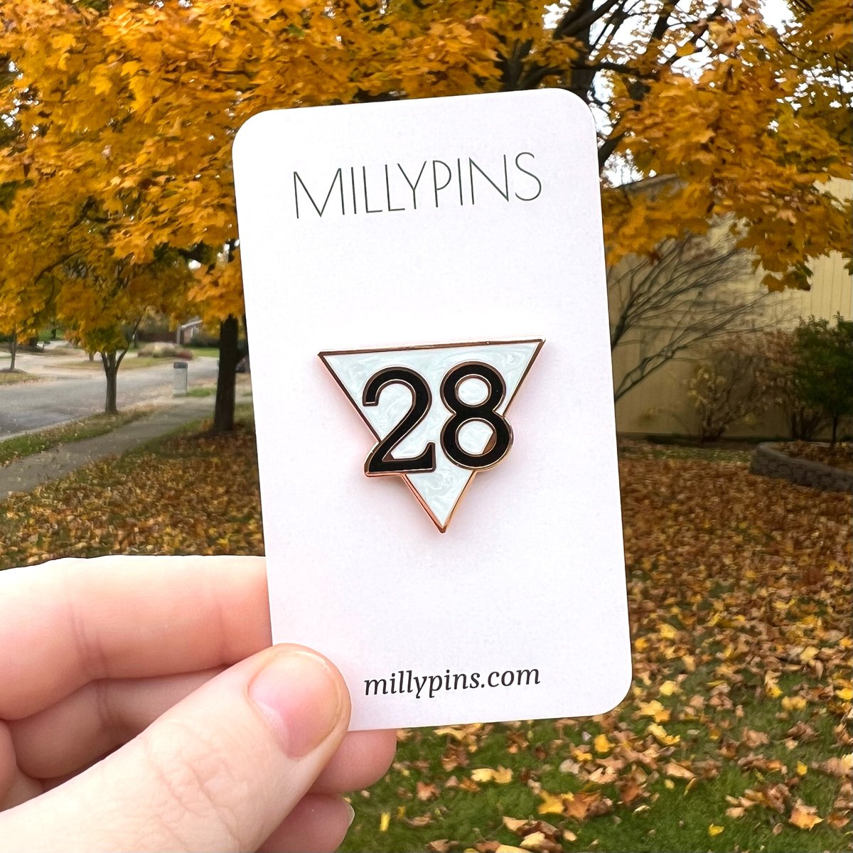 Louis Tomlinson “28” Triangle Enamel Pin | Millypins