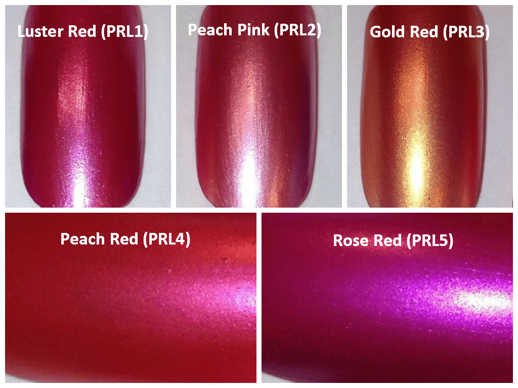 Red/Pink Pearl Pigments 21 Colors Available | Spectraflair4u