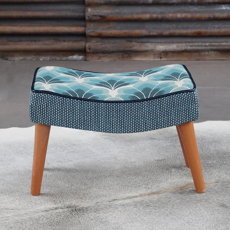 TENNYSON CURVED FOOTSTOOL | Alfie and Audrey