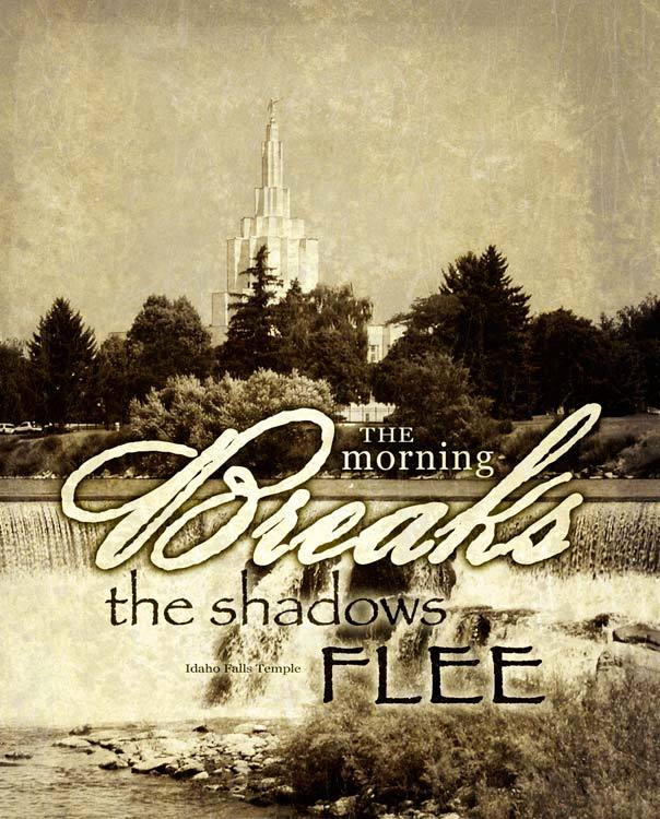 My Temple Art — The Shadows Flee: Idaho Falls Idaho LDS Mormon Temple Art