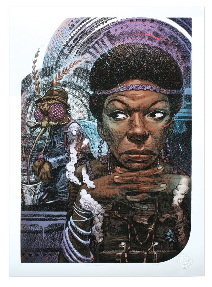 Nina Simone Limited Edition Giclee Print Dan Lish Artworks nina-simone-limited-edition-giclee-print-dan-lish-artworks