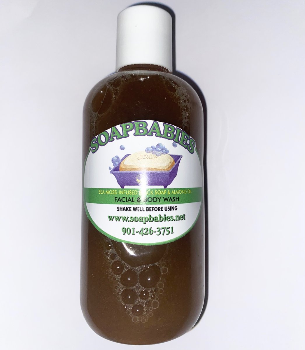 Seamoss Infused African Brown Soap 8 oz | Soapbabies