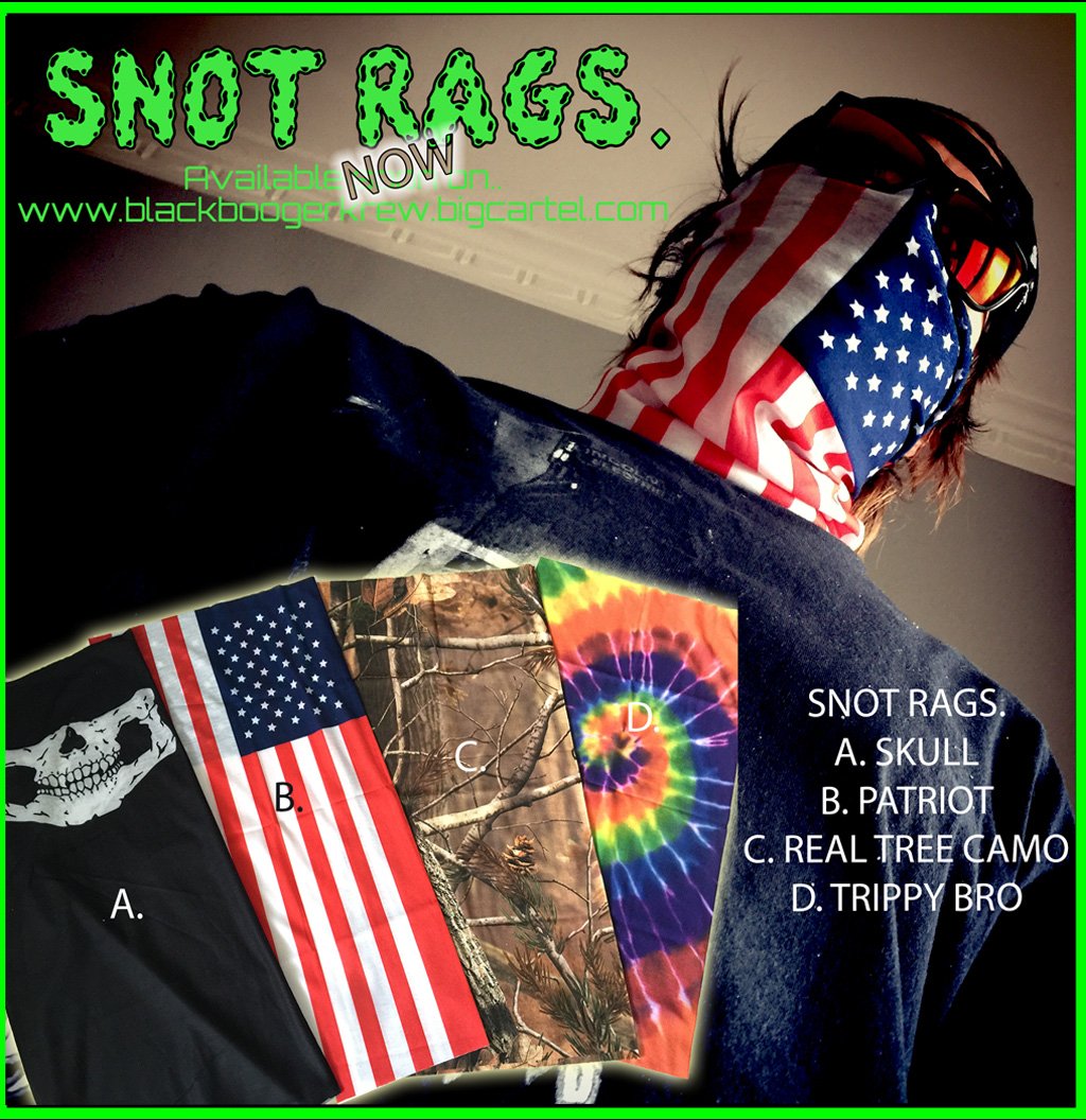 SNOT RAGS. | BLACK BOOGER KREW