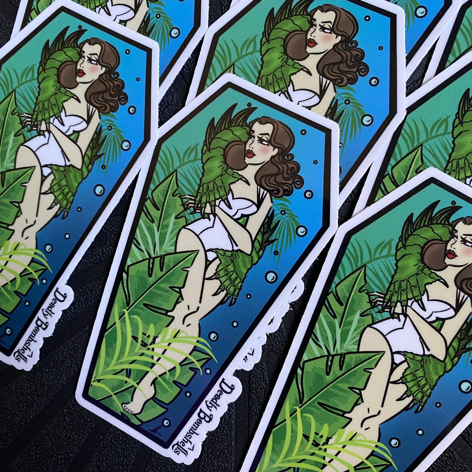 Creature Babe- Laminated sticker | Deadly Bombshells