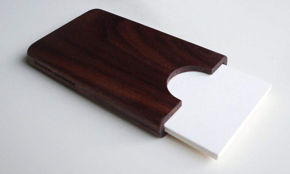 jonathan pitoscia — Walnut business card holder