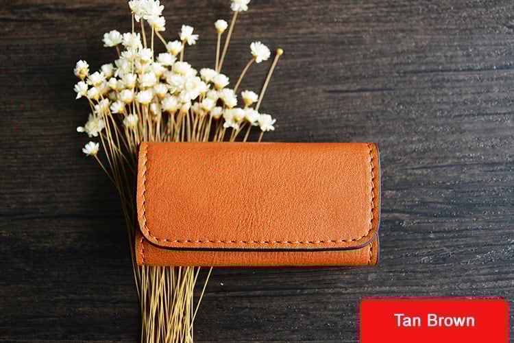 Custom Handmade Vegetable Tanned Italian Leather Key Holder Key Case ...